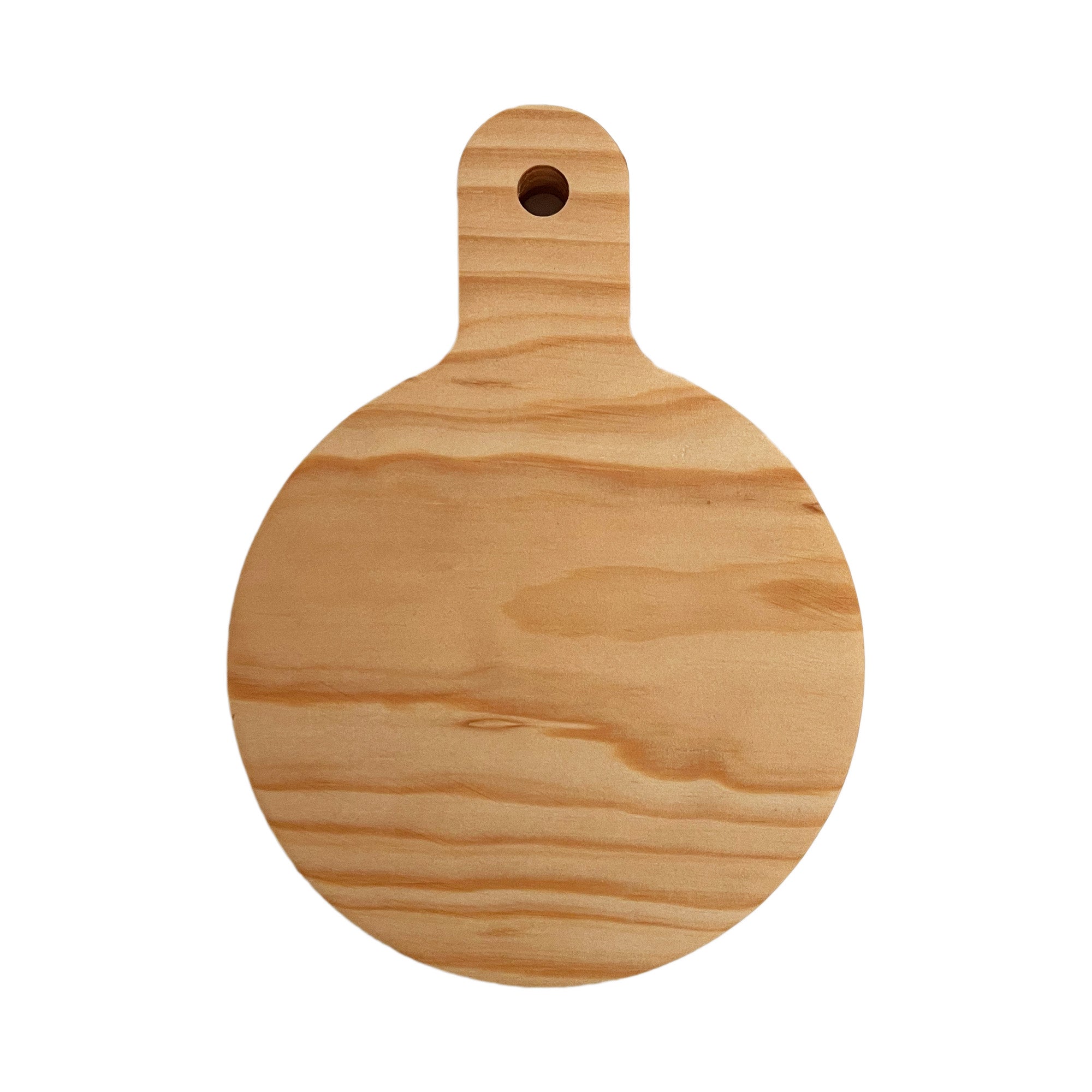 Mini Tabla Circular con Mango para Eventos – Wood Planks MX
